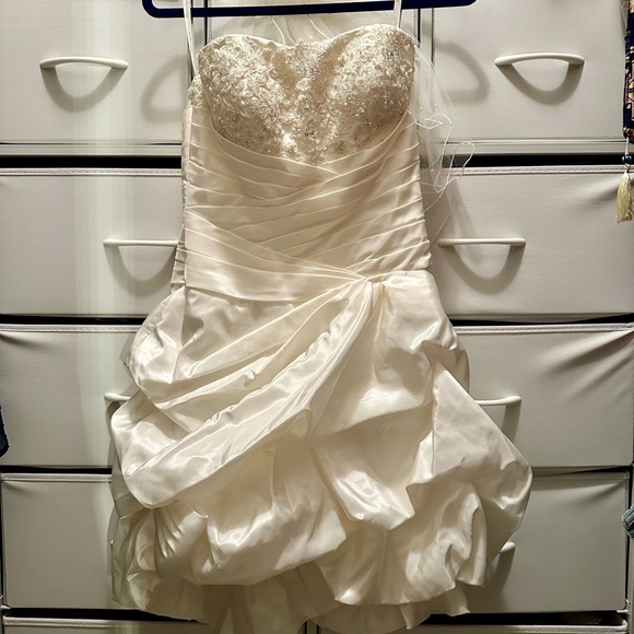 Moonlight Bridal | Dresses | Moonlight Bridal Strapless Cream Dress ...